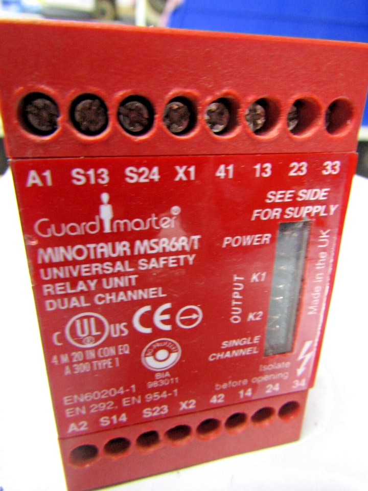 ️MINOTAUR MSR6R/T UNIVERSAL SAFETY RELAY GUARD MASTER 44510-0330 | eBay