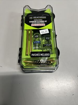 Breakthrough 9mm Pistol Cleaning Kit in Box w/ Cleaner, Oil, Brush, Jag, Patches | eBay