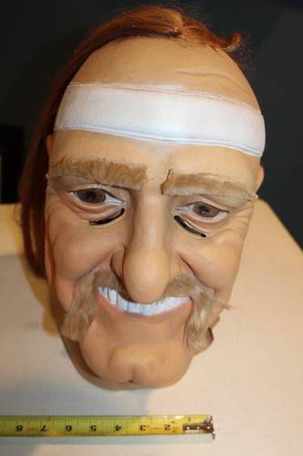 RARE 1980s Hulk Hogan Large Latex Mask Hollywood WWE WWF Cesar HTF VTG ...
