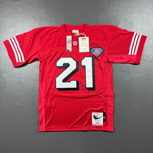 100% Authentic Deion Sanders Mitchell Ness 94 San Francisco 49ers ...