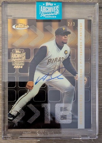 2024 Topps Archives Signature Series 2002 Finest Aramis Ramirez Auto 2/ ...
