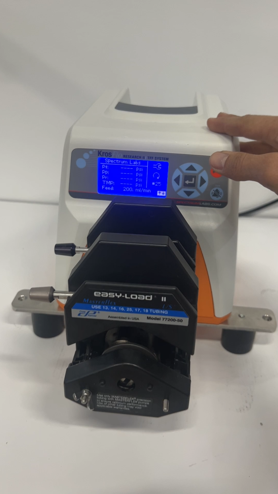 600 RPM SPECTRUM LABS KROSFLO RESEARCH IIi TFF SYSTEM PUMP SYR2-U20-01N ...