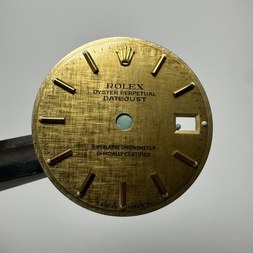 Rolex Date Golden Linen Fabric Lady Dial Vintage | eBay