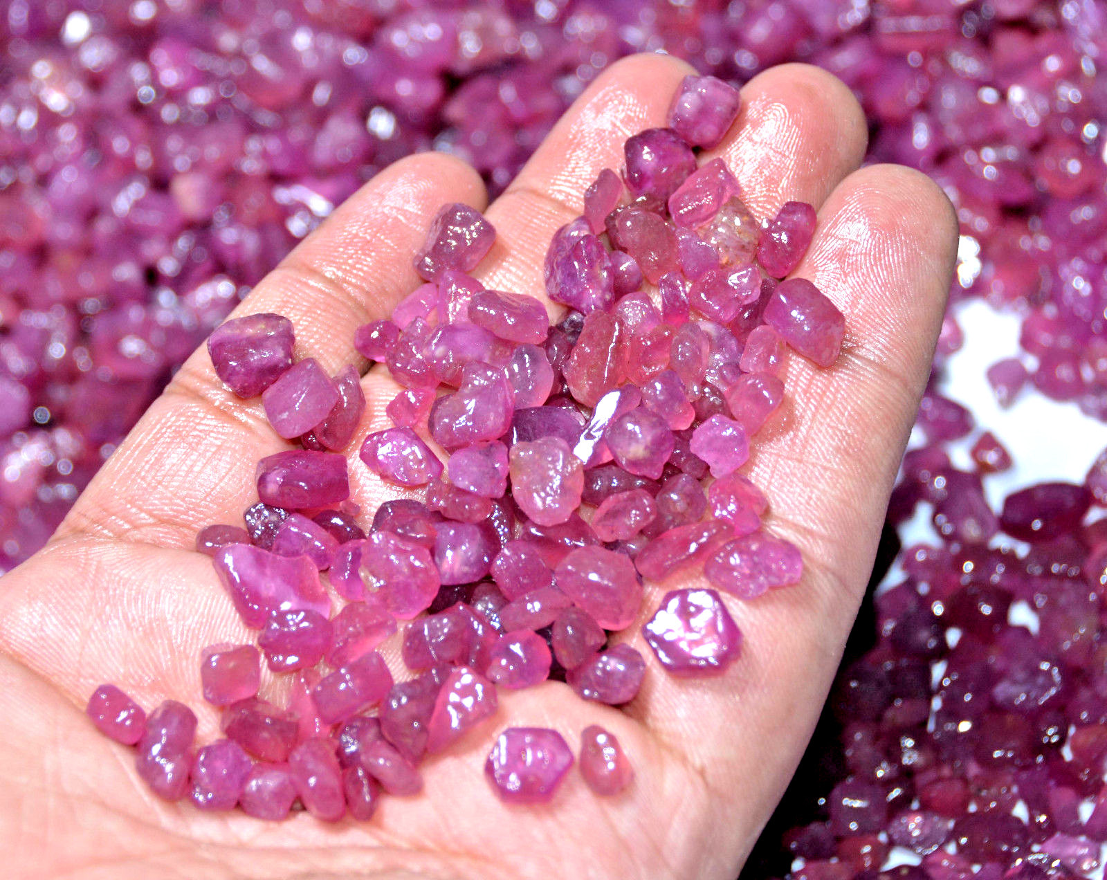 25 To 10000 Ct Natural Burma Pink Ruby Transparent Top Quality Earth ...