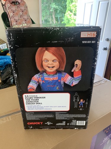 Home Depot 3.5 Ft ANIMATED CHUCKY DOLL Halloween Prop Animatronic New ...