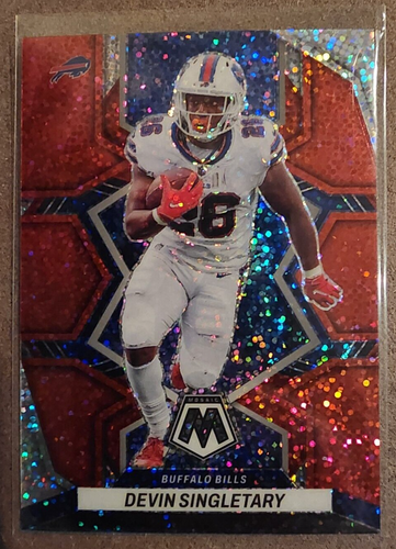 Devin Singletary 2022 Mosaic Red Sparkle Prizm SSP Houston Texans #24🔥 ...