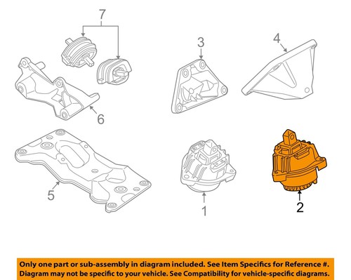 BMW OEM 12-15 650i-Engine Motor Mount Torque Strut 22116851263 | eBay