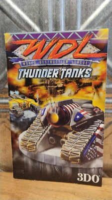 WDL Thunder Tanks World Destruction PS2 PlayStation 2 Game Instruction ...