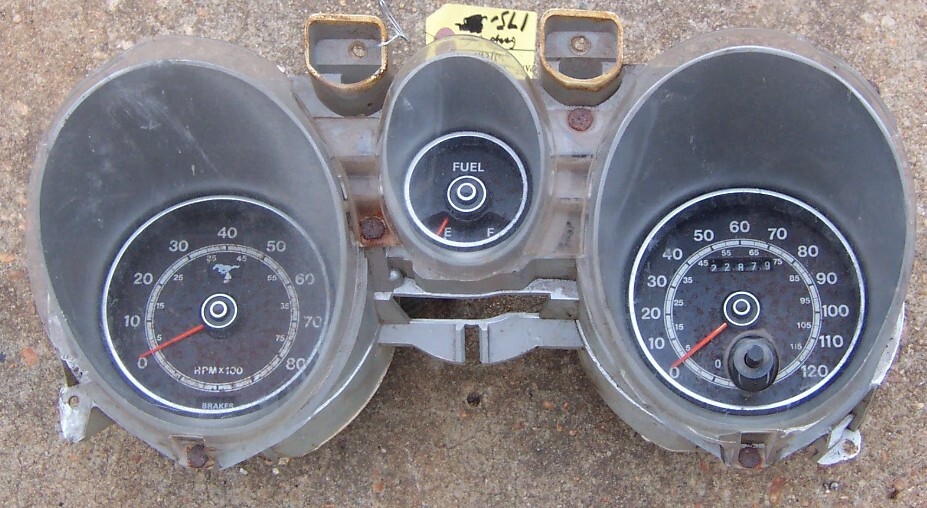 Used Original 71 72 73 FORD MUSTANG TACHOMETER / SPEEDOMETER CLUSTER ...