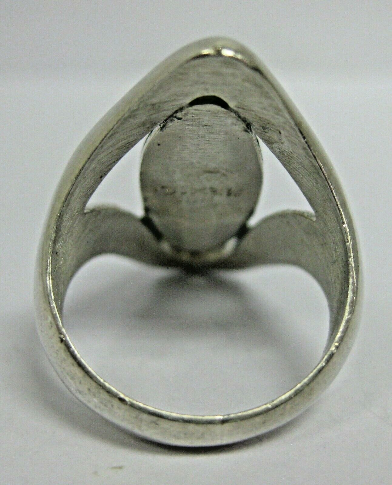 Miguel Garcia Sterling Silver Modernist Ring Black Onyx Taxco Mexico ...