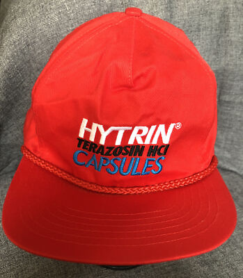 Hytrin Capsules Vintage Rope Hat Snapback Farming Cap Advertising ...