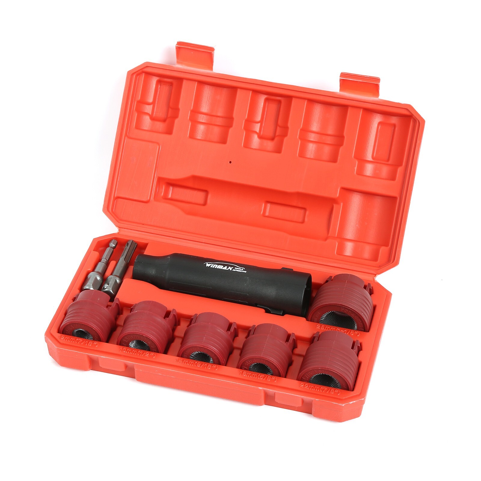 Wheel Stud Cleaner Tool Set to Remove Rust and Debris | 1/4" Hex to 1/2 ...