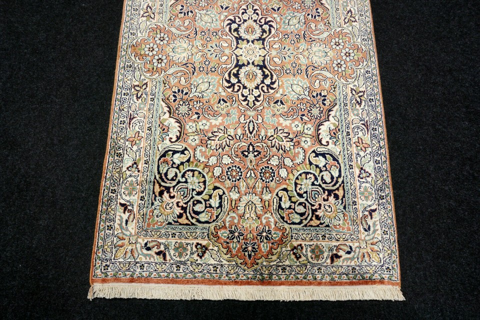 Tappeto di Seta Cashmere 332 X 78 CM Ghom Kashmir Ghoum Oriente Lungo ...