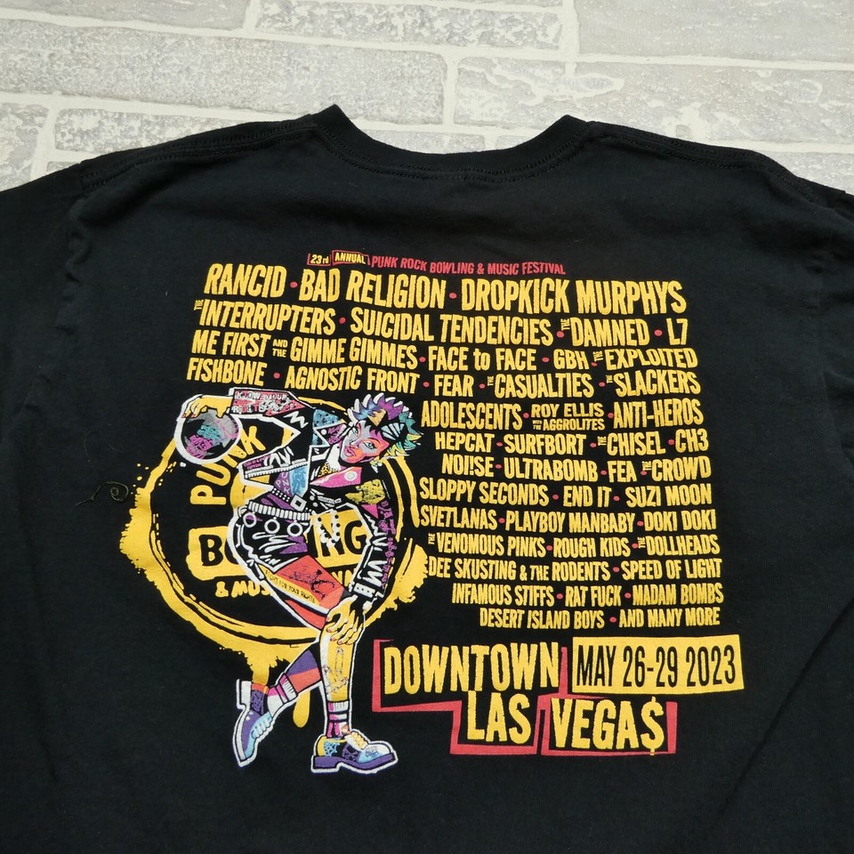 Punk Rock Concert Shirt Womens Medium Rancid Bad Religion Dropkick ...