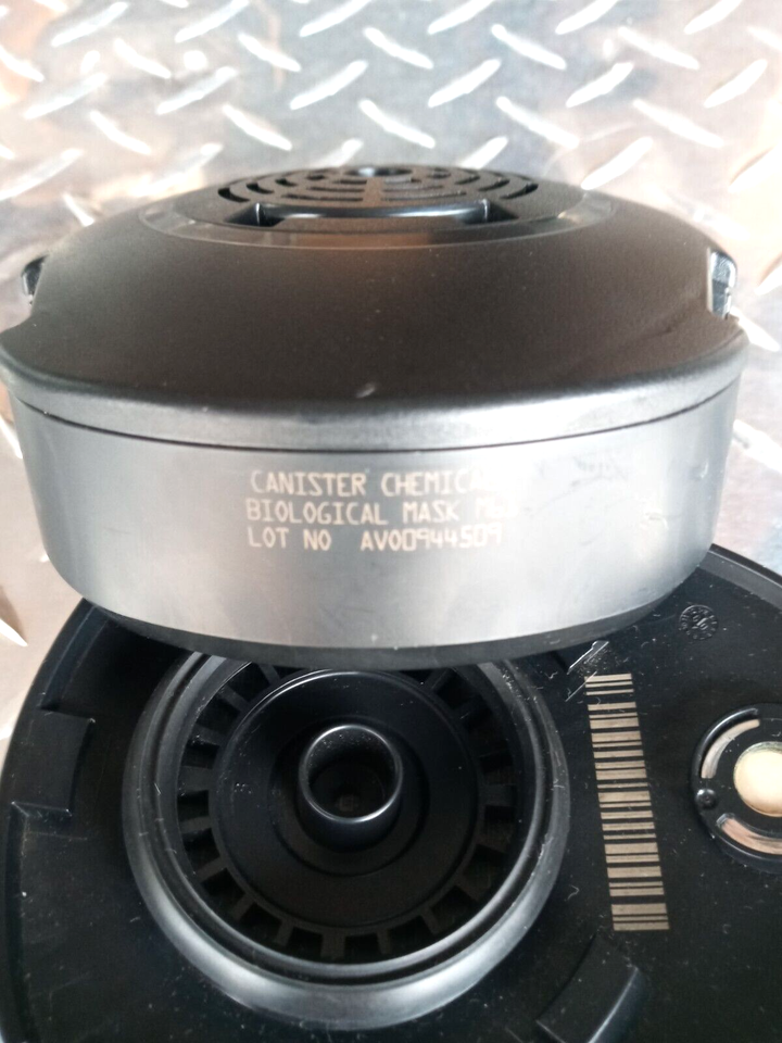 AVON M61/M50 Gas Mask CBRN/NBC Filter Canister Pair NEW/Sealed Exp: 5/ ...