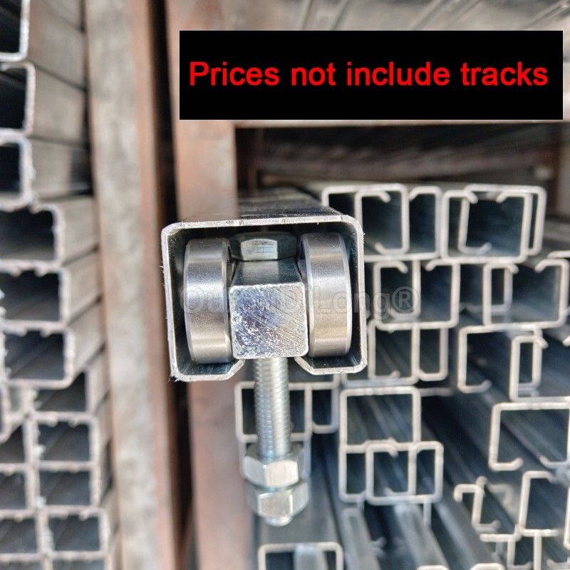 4PCS Heavy Sliding Door Rollers Industrial Hanging Rail Wheel Pulleys ...