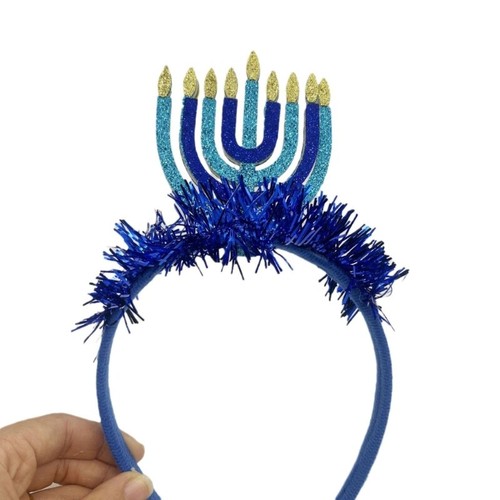 Hanukkah Headband Chanukah Headwear Creative Jewish Holiday Menorah ...