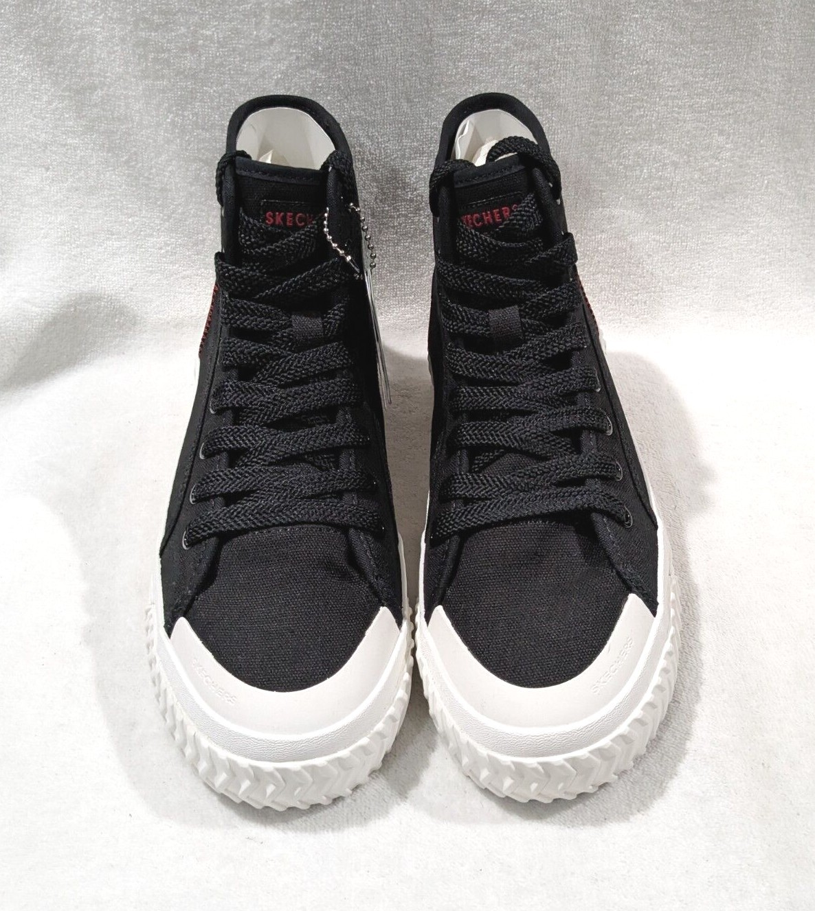 Skechers Street Trax Hi Tread Highly Black/Wht Women's High Top ...