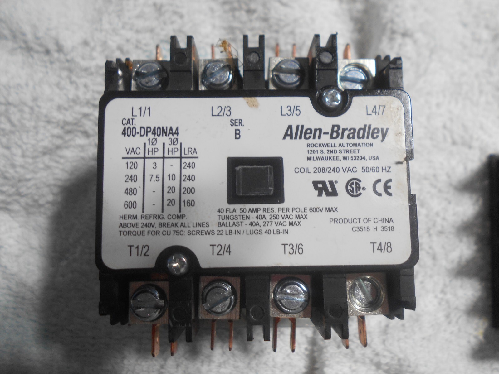 Allen-Bradley+400-DP40NA4+Bul.400+Dp+40 for sale online | eBay