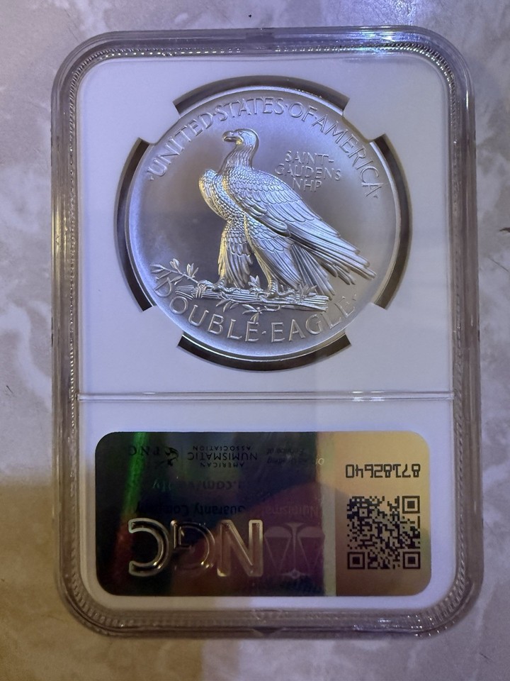 2024 1 OZ 999 Fine Silver SAINT GAUDENS HIGH RELIEF Medal NGC SP70 NPF ...