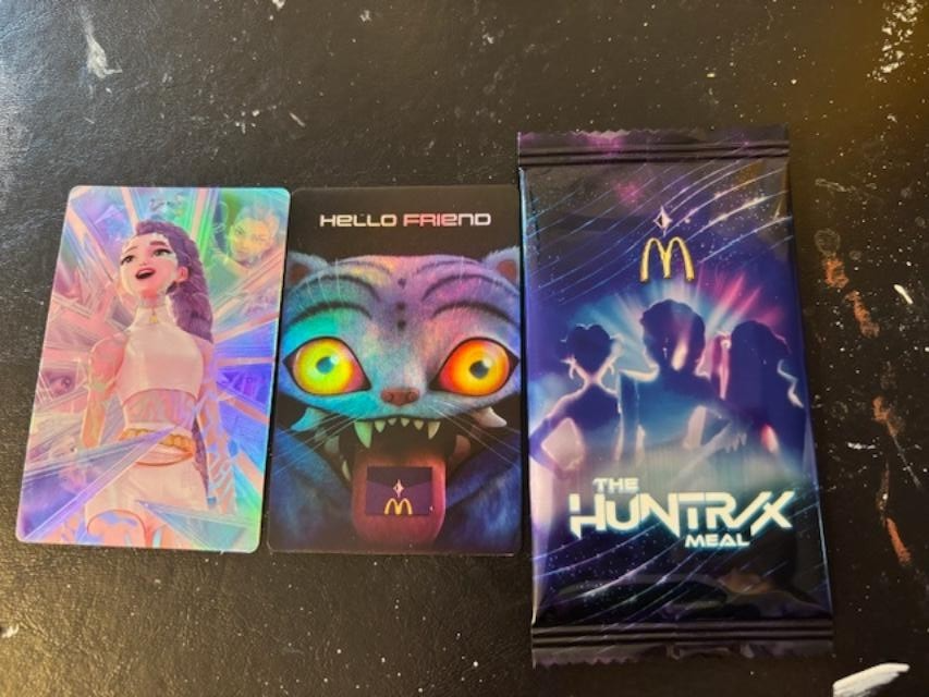 *RARE* Rumi McDonald’s KPOP DEMON HUNTERS Huntrix Meal Card Holo Triple ...