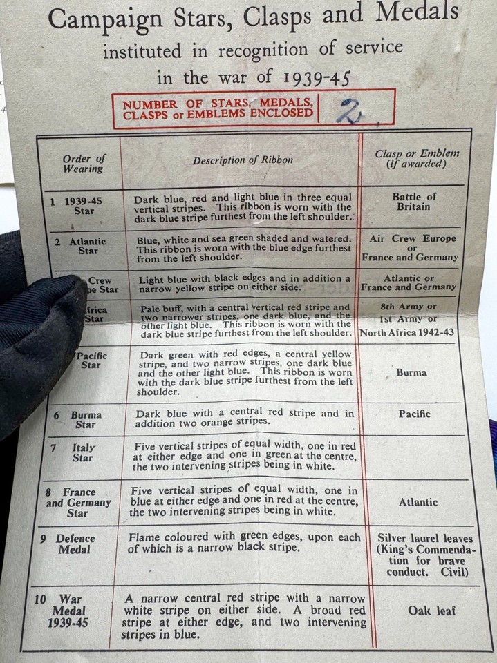 WW1 & WW2 British Medal Group RAF Royal Fusiliers Africa Star & 3 ...