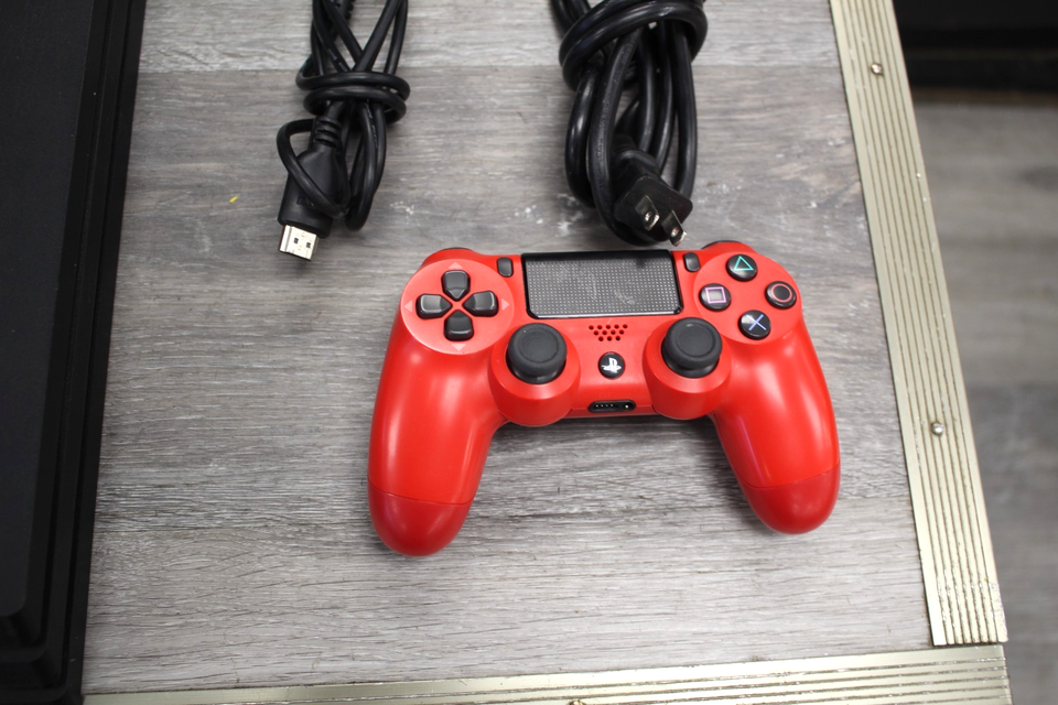 Sony PlayStation 4 Pro 1TB Game Console - Jet Black with Red Controller ...