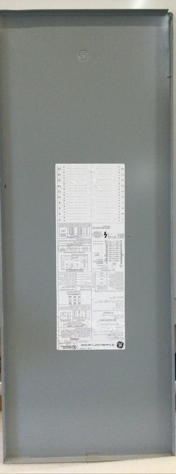 GE TM2020RCUBK1 200 Amp 20 Space 240V Load Center Cover Only 32 3/4" x ...