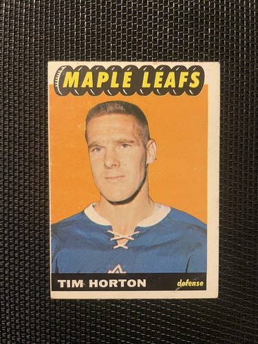 1965-66 Topps Set-Break # 79 Tim Horton Toronto Maple Leafs | eBay