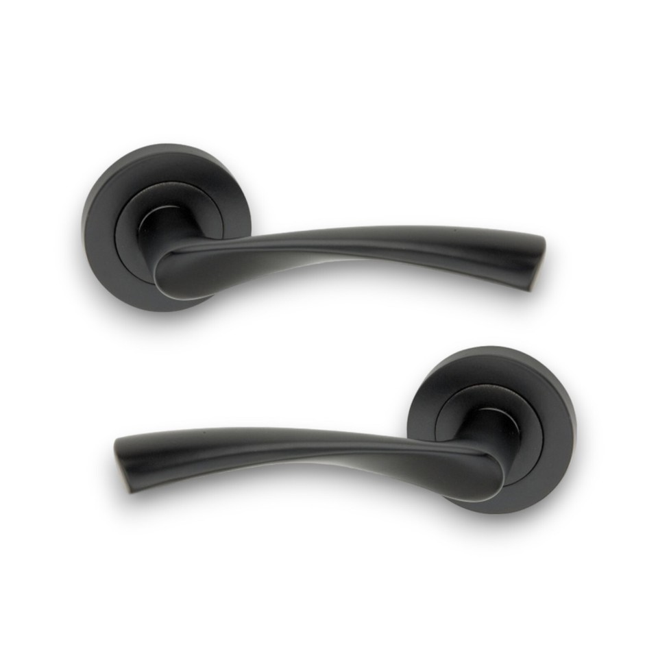 Twist Lever Internal Door Handles Sets Latch Lock Bathroom Door Pack ...