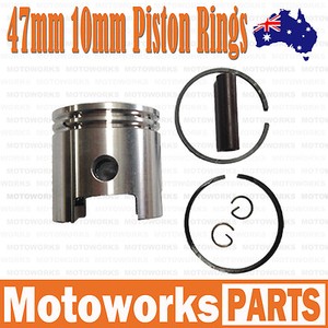 47mm 10mm Piston Rings 66cc 80cc 2 Stroke Motorised Motorized Push Bike ...