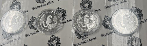 2021 SAMOA 2 TALA SEAHORSE FIVE (5) SEALED 1 OZ .9999 SILVER ROUNDS! | eBay