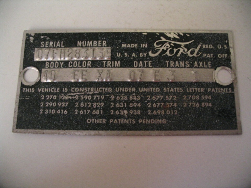 1955 1956 1957 55 56 57 T-Bird THUNDERBIRD FRAME CHASSIS w/ paper ...