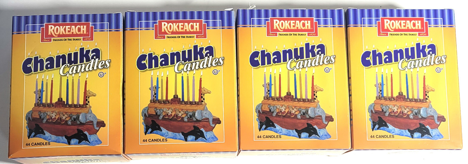 Four Packs of Rokeach Chanukah Candles (176 Candles) New In Box Chanuka ...