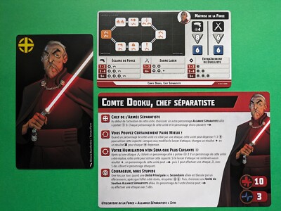 Star Wars Shatterpoint - Count Dooku - Character+Stance+Order cards in ...