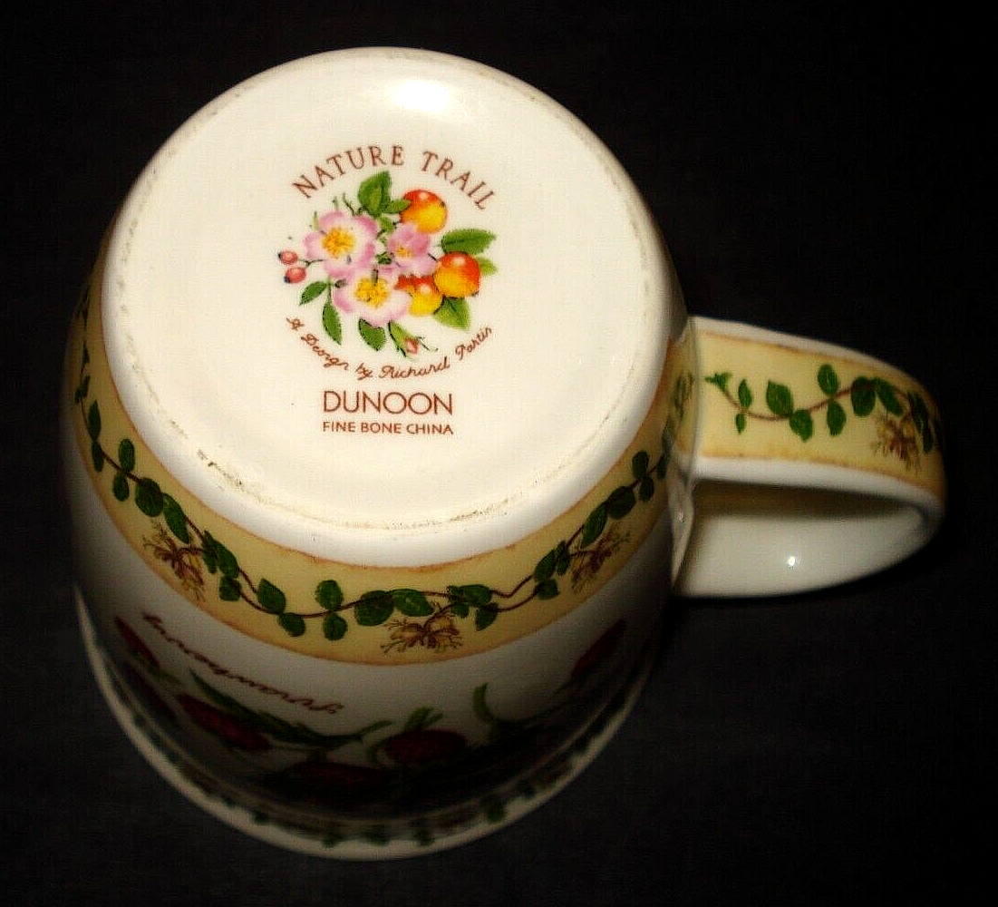 DUNOON Bone China 18-oz COFFEE MUG TEA CUP Nature Trail Richard Partis ...