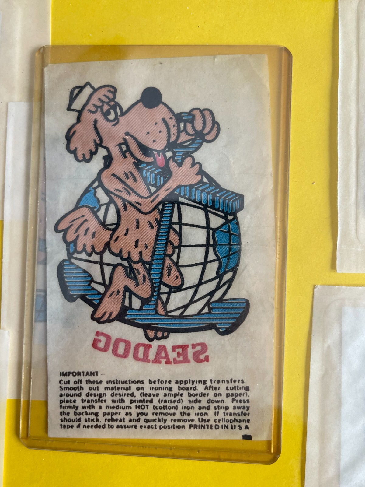 Cereal Premium Cap'n Captain Crunch Iron-On Transfers LaFoote Guppy Sea ...