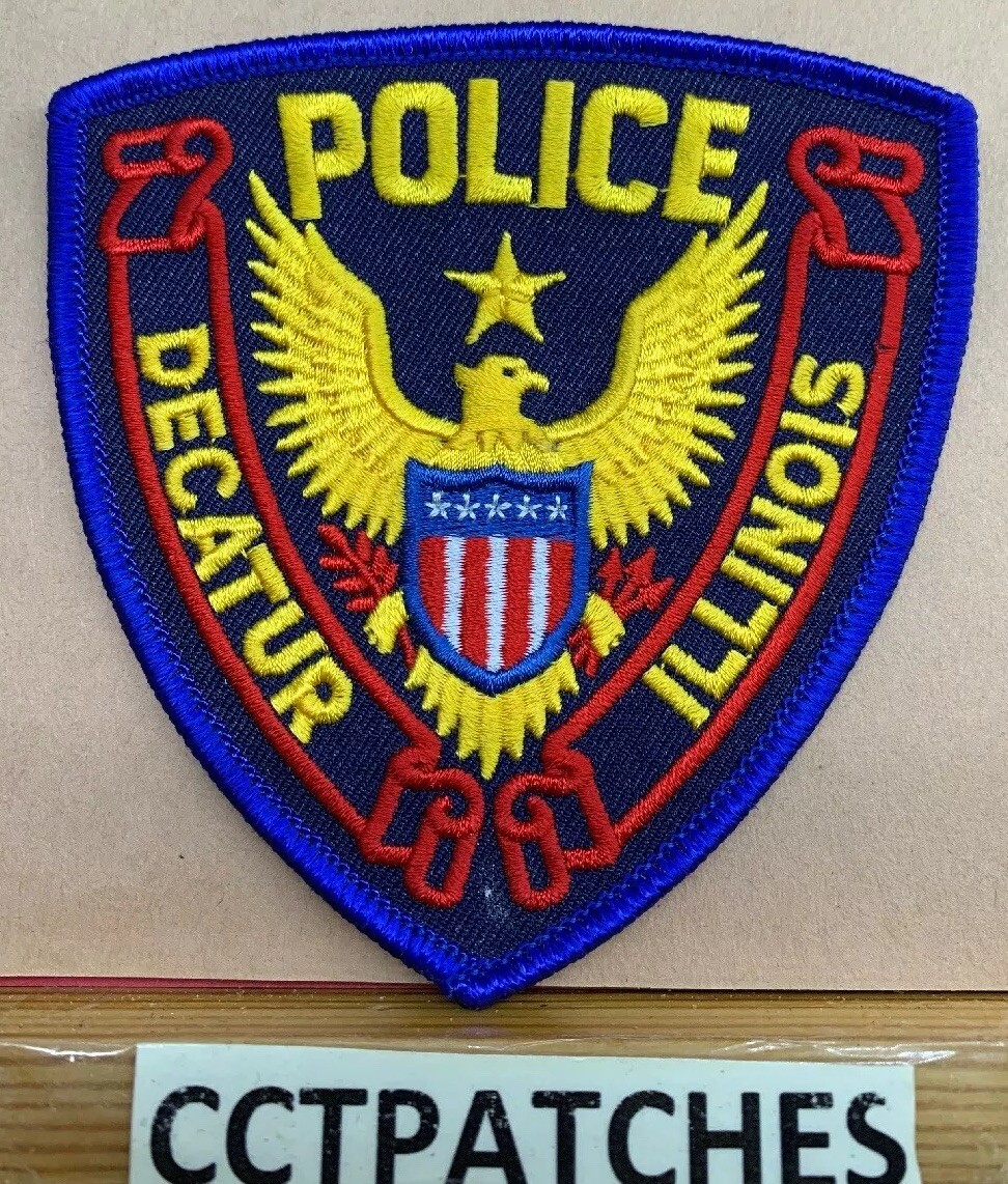 DECATUR, ILLINOIS POLICE STOCK EAGLE SHOULDER PATCH IL | eBay