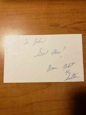 ROBERT SALTERS - BOXER - AUTOGRAPH SIGNED - INDEX CARD -AUTHENTIC ...