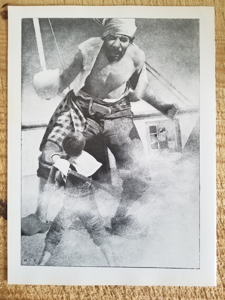 JASON AND HIS TEACHER-MAXFIELD PARRISH.1975 COLOR 12"x9" BOOKPLATE ART ...