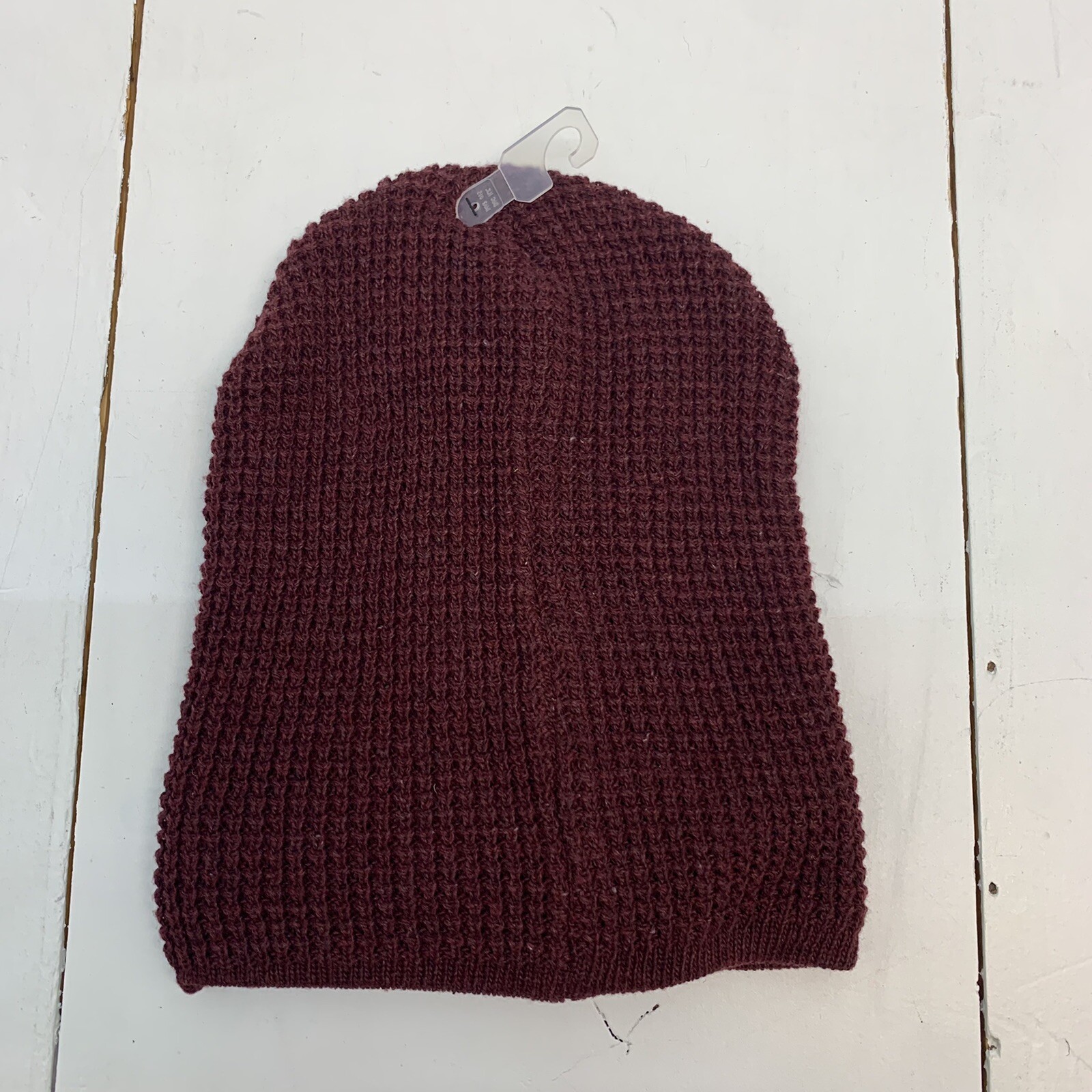 Goodfellow Co Unisex Fishermen Beanie Hat Waffle Knit Cuffed Maroon One ...