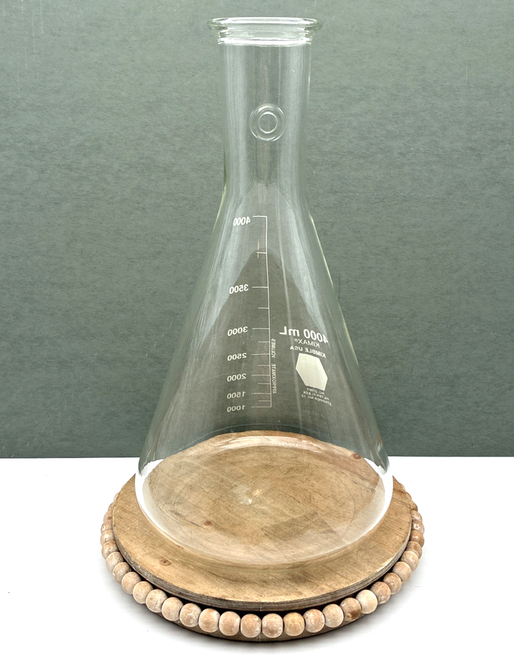 Vintage 4000 mL Glass Beaker Flask - KIMAX KIMBLE USA No 27065 | eBay