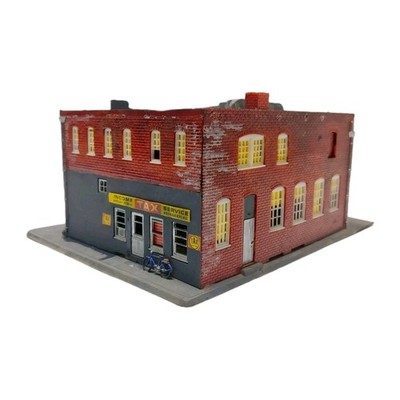 HO Scale Industrial Building Commercial Bank Model Railroad Layout ...