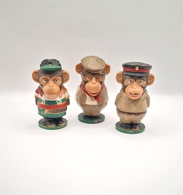 Vintage PG Tips Set of 3 Iconic Advertising Chimp Egg Cups Plastic ...