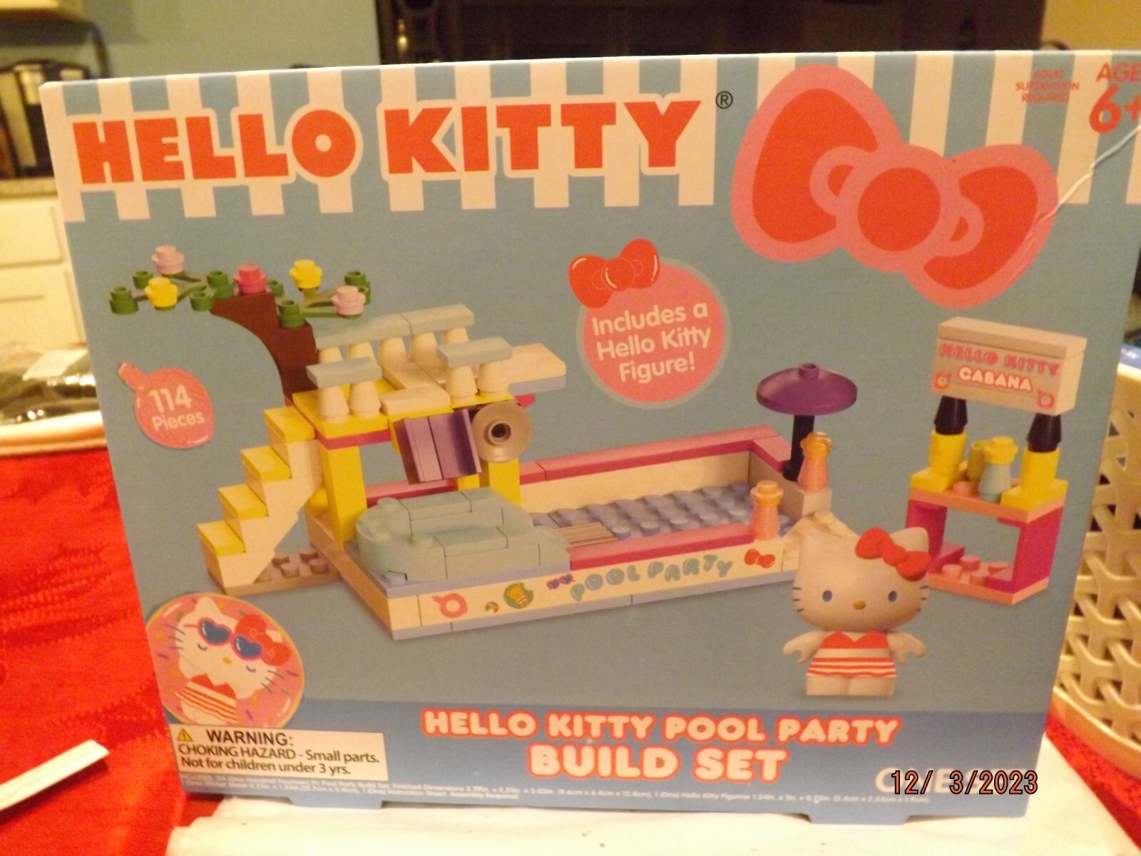 Hello Kitty Pool Sanrio Pool Party Build Set 114 Pc W/ Hello Kitty ...