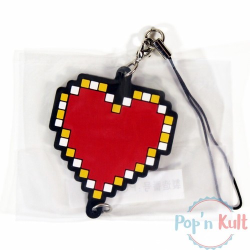The Legend of Zelda Heart Rubber Strap Keychain Famicom Collection ...