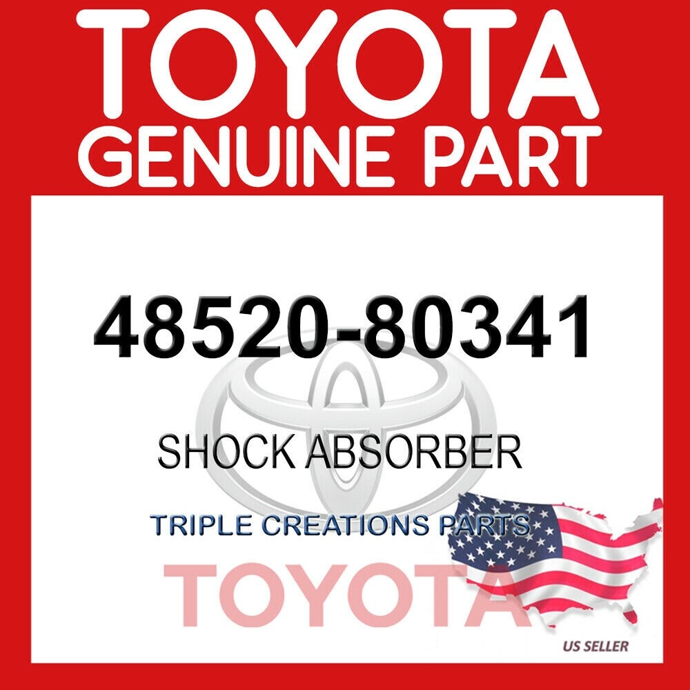 Genuine Toyota 48520-80341 Absorber Assy Shock Front LH 4852080341 OEM ...