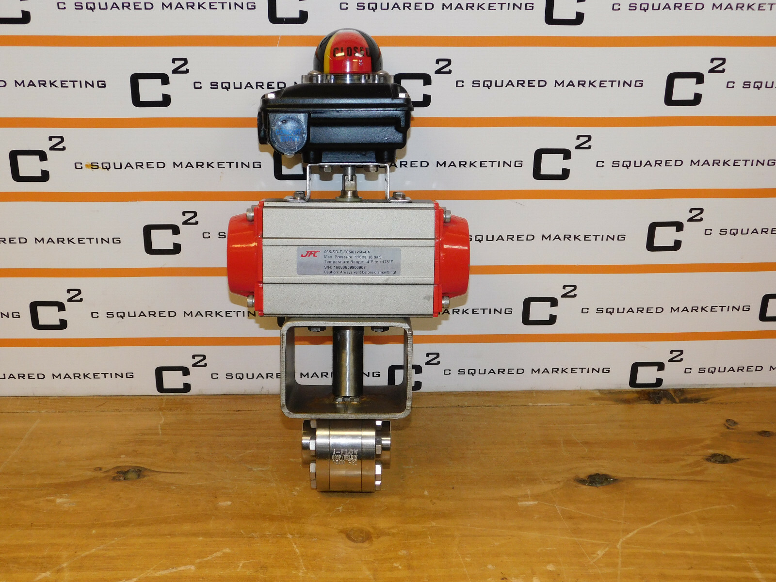 JFC 065-SR-E-F05/07-14-4/4 Actuator w/ Limit Switch + 1/2" SS Valve CSQ ...