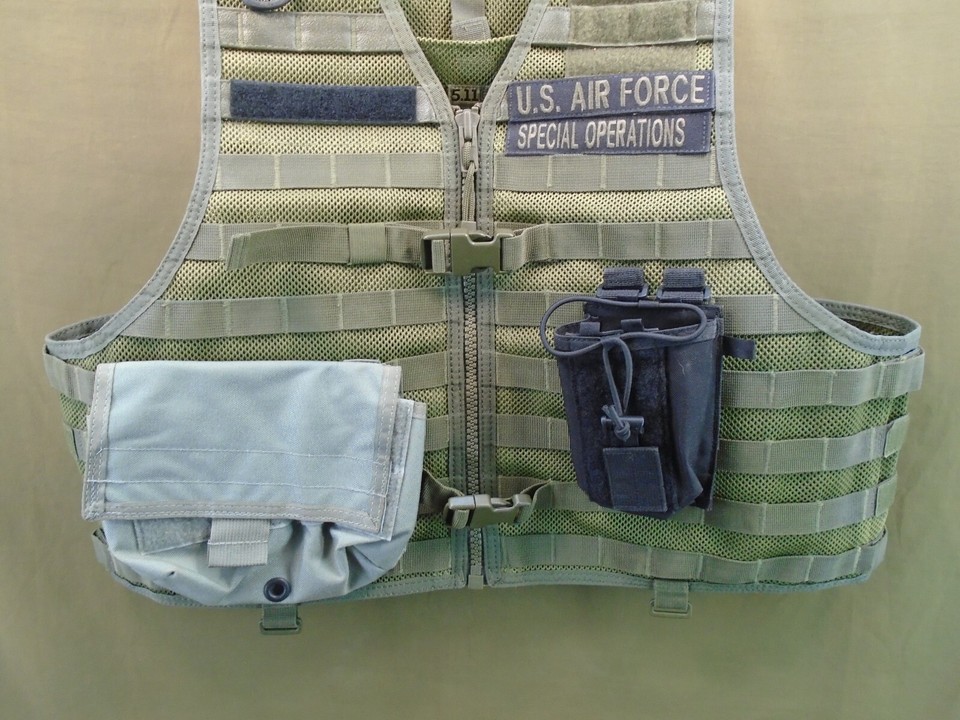 US Military Air Force VTAC Maxpedition 5.11 Tactical LBE Vest Size 2X ...