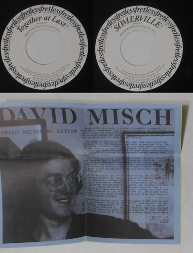 David Misch - Somerville/Together At Last - U.S 7" vinyl with press ...